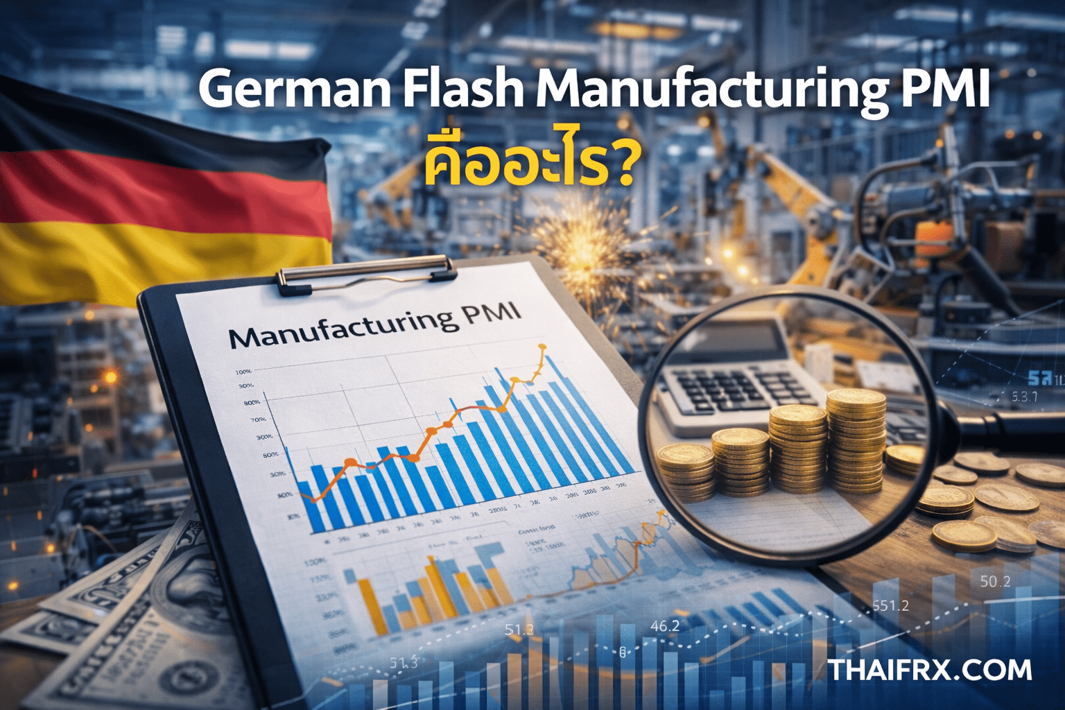 German Flash Manufacturing PMI คืออะไร ? - THAIFRX.com
